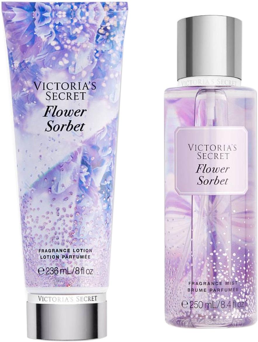 Подарочный набор Victoria’s Secret Flower Sorbet Спрей 250 мл + Лосьон ...