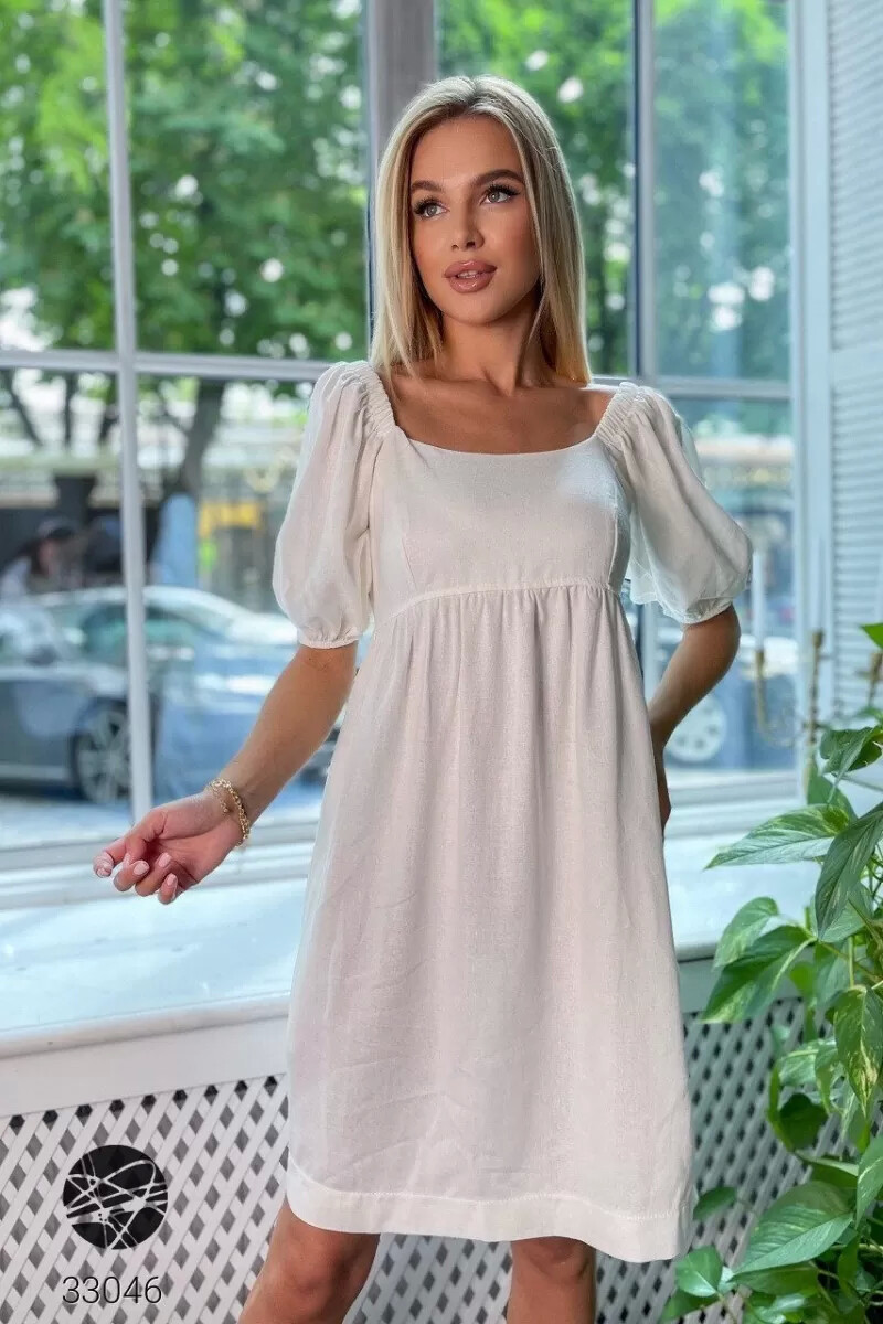 Платье Лен 44 Белый 10852-44 от продавца: MadeByAngel – в интернет ...