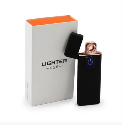 Зажигалка электроимпульсная USB сенсорная зажигалка с зарядкой Черный ...