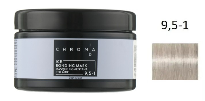 Фарбуюча бондінг-маска Schwarzkopf Chroma ID Ice Bonding Mask 9.5-1 ...