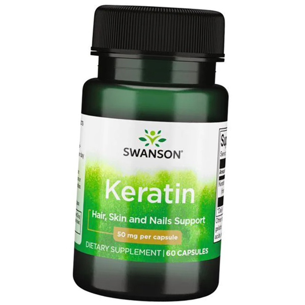 Кератин в капсулах, Keratin 50, Swanson 60капс (72280048) – низкие цены ...