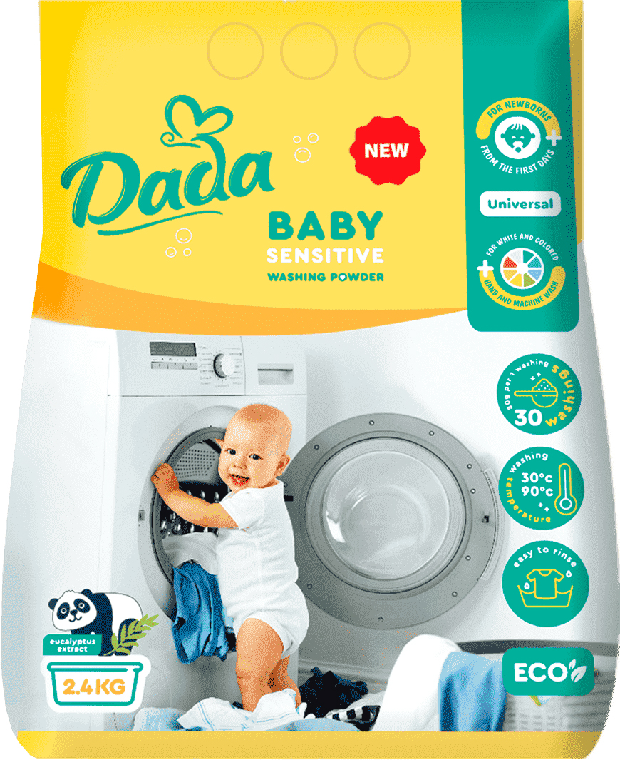 Пральний порошок Dada для прання дитячих речей 2.4 кг (4820174980344 ...