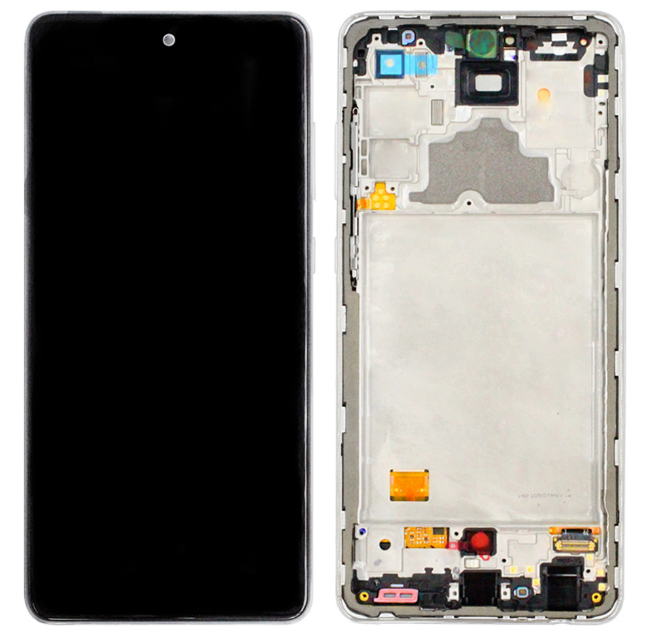 Дисплей Samsung A725 White A72 2021 (GH82-25460D) сервисный оригинал в ...