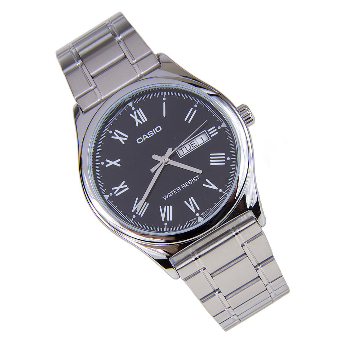 Мужские часы Casio MTP-V006D-1B Черные с серебристым Нержавеющим ремешком – фото, отзывы ...
