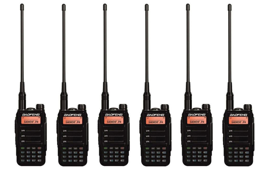 Комплект 6 шт Рация водонепроницаемая Baofeng UV-16 Pro степень защиты ...