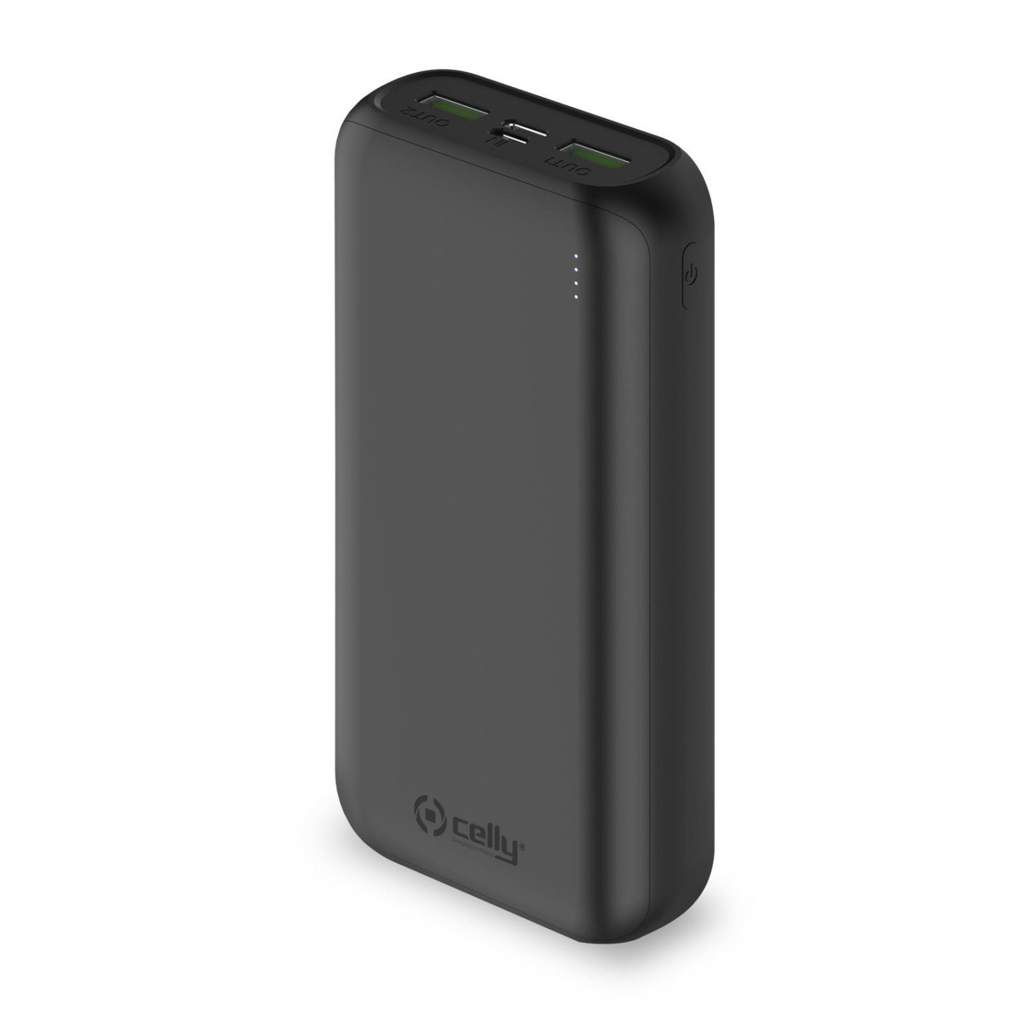 УМБ Celly Energy Power Bank 20000 mAh (5V/2.1A) USB Type-C, Micro-USB ...