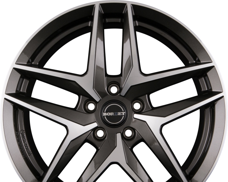 BORBET Z Mistral Anthracite Glossy Polished R18 W7.5 PCD5x112 ET44 ...