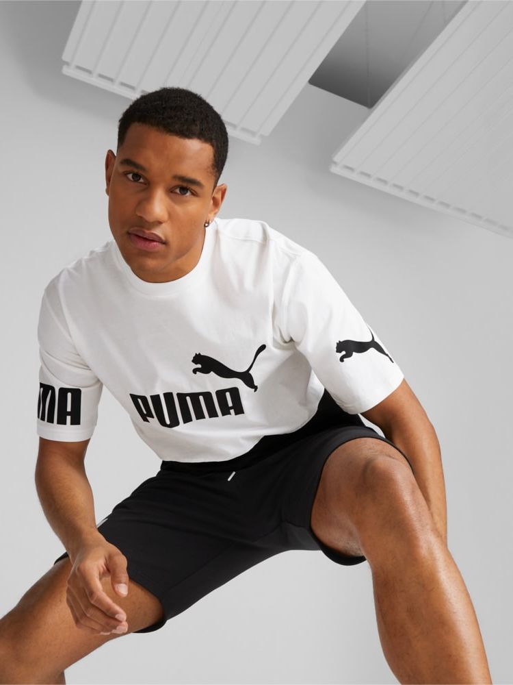 Футболка Puma Power Colorblock Tee 67332102 XL White (4065453362446 ...