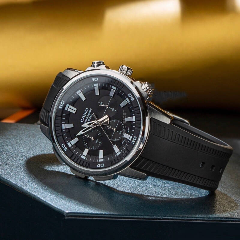 Чоловічий годинник зі сталевим корпусом Casio MTP-E505-1A – низькі ціни, кредит, оплата ...