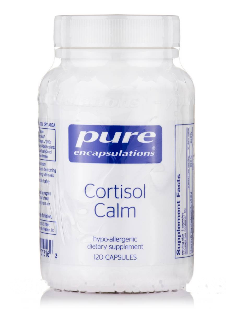 Кортизол для спокойствие Pure Encapsulations (Cortisol Calm) 120 капсул ...