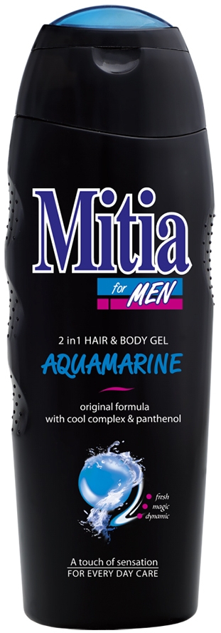 Мужской шампунь-гель для душа 2 в 1 "Аквамарин" Mitia Aquamarine Hair ...