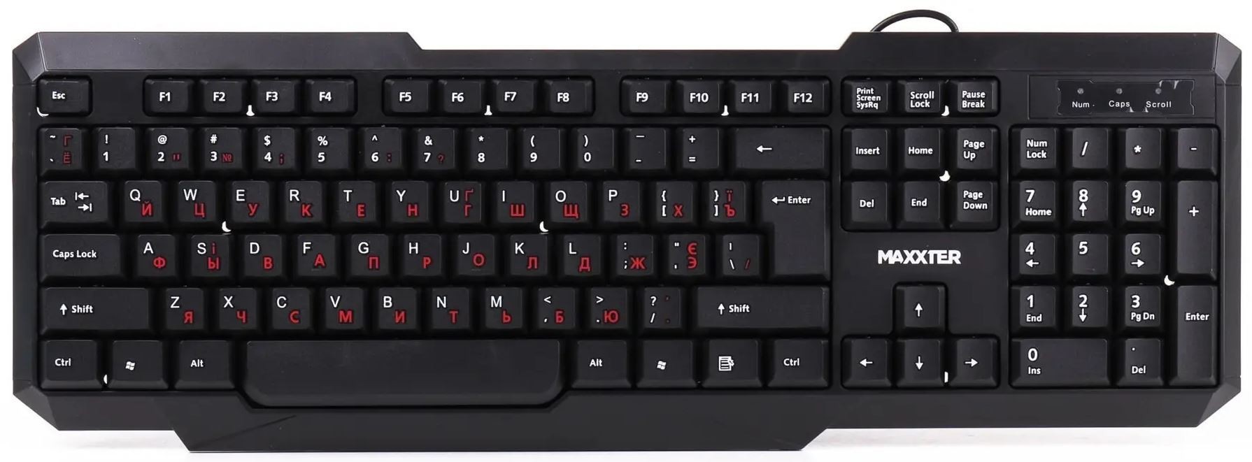 Клавіатура дротова Maxxter KB-211-U USB Black – фото, отзывы, характеристики в интернет-магазине ...