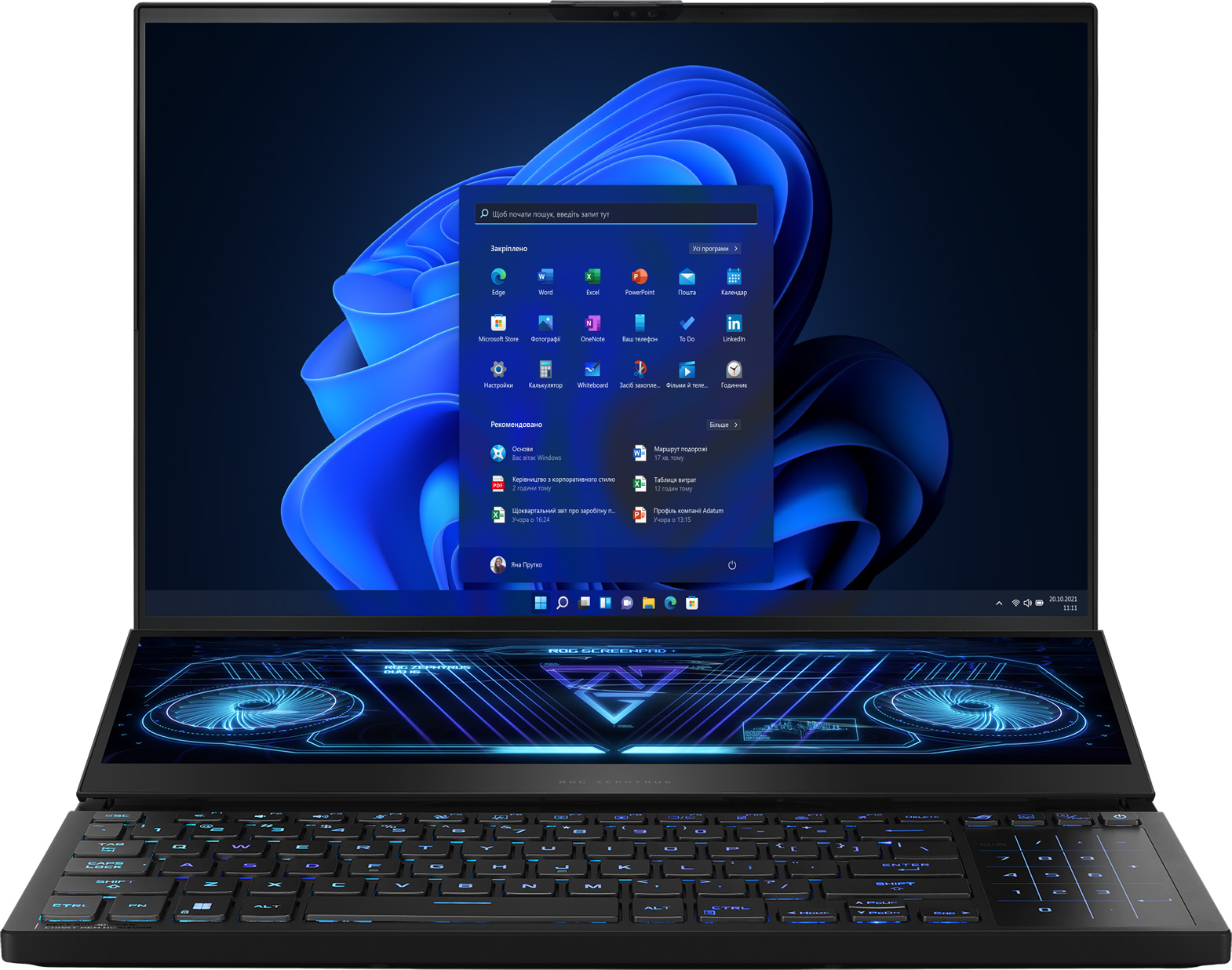 Ноутбук ASUS ROG Zephyrus Duo GX650PZ-NM025X (90NR0CF1-M00180) Black ...