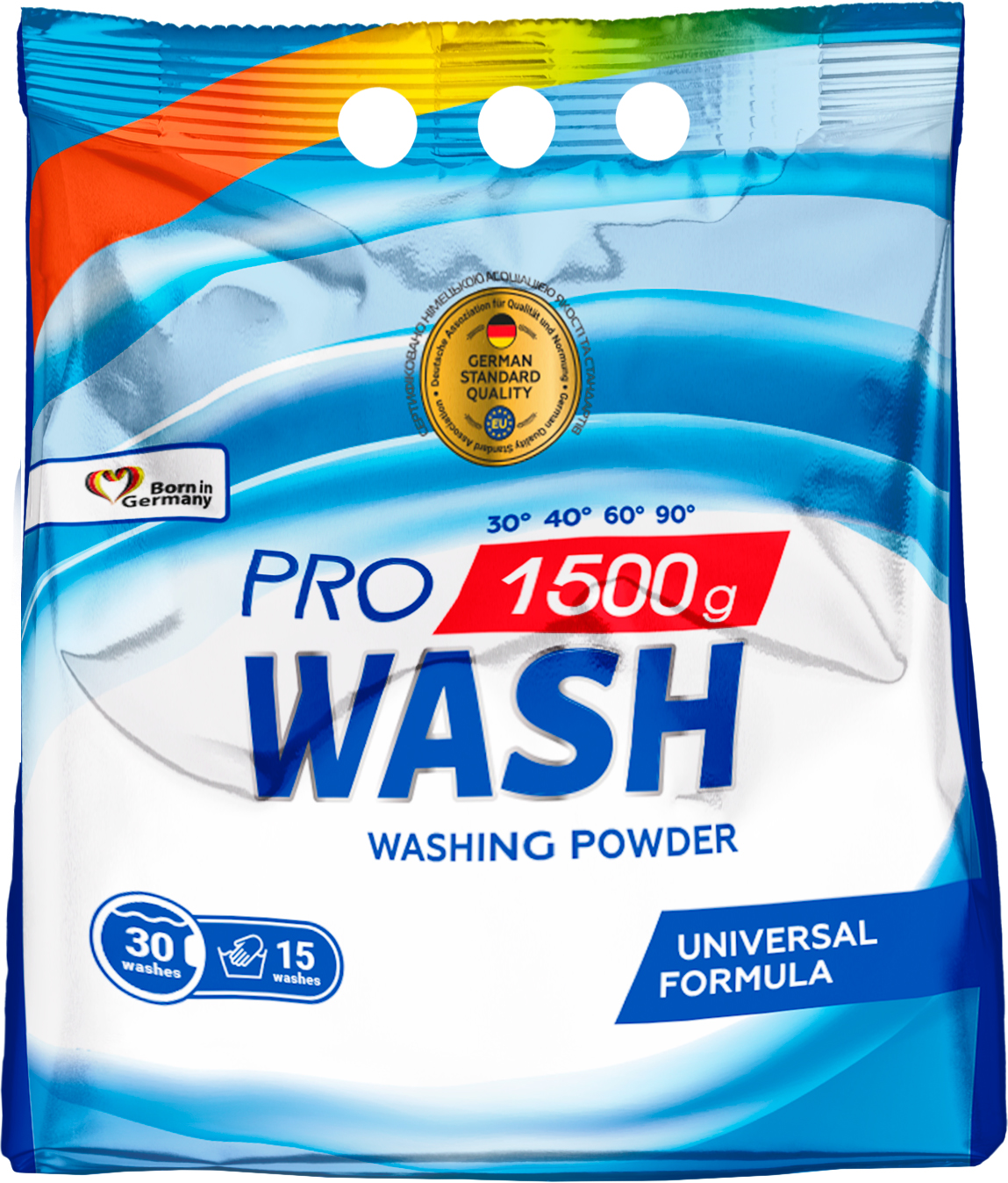 Порошок для прання Pro Wash Універсальний 1.5 кг (4262396140623) – фото ...