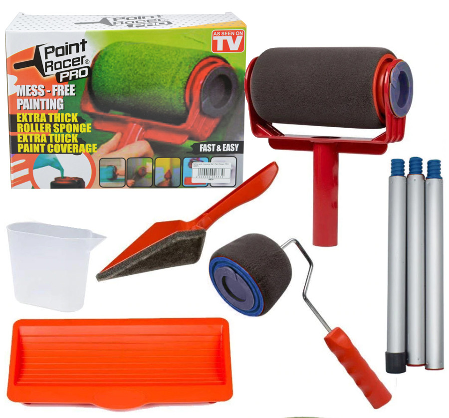 Малярний валик комплект Paint Racer Pro для фарбування приміщень та ...