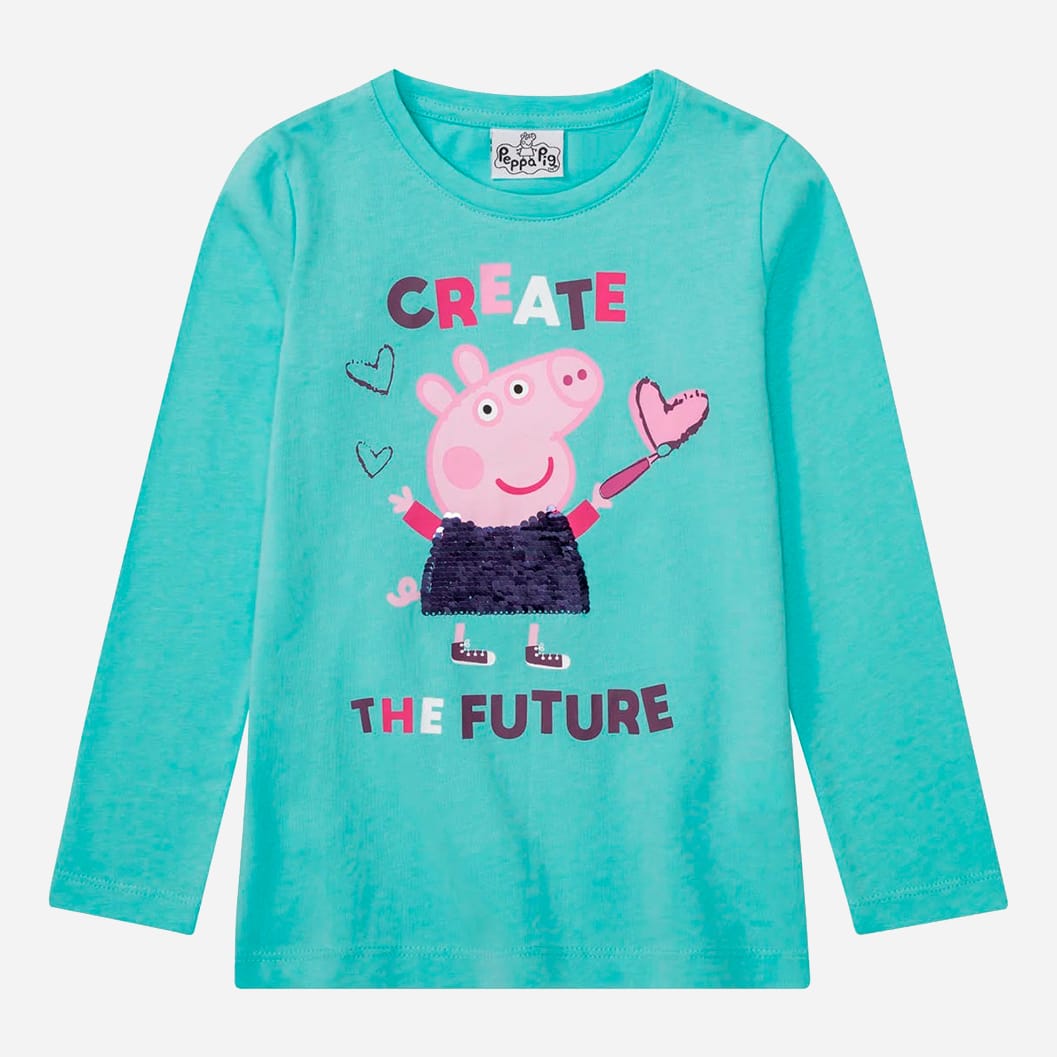 Футболка з довгими рукавами дитяча Peppa Pig 96252EZH 110/116 см ...