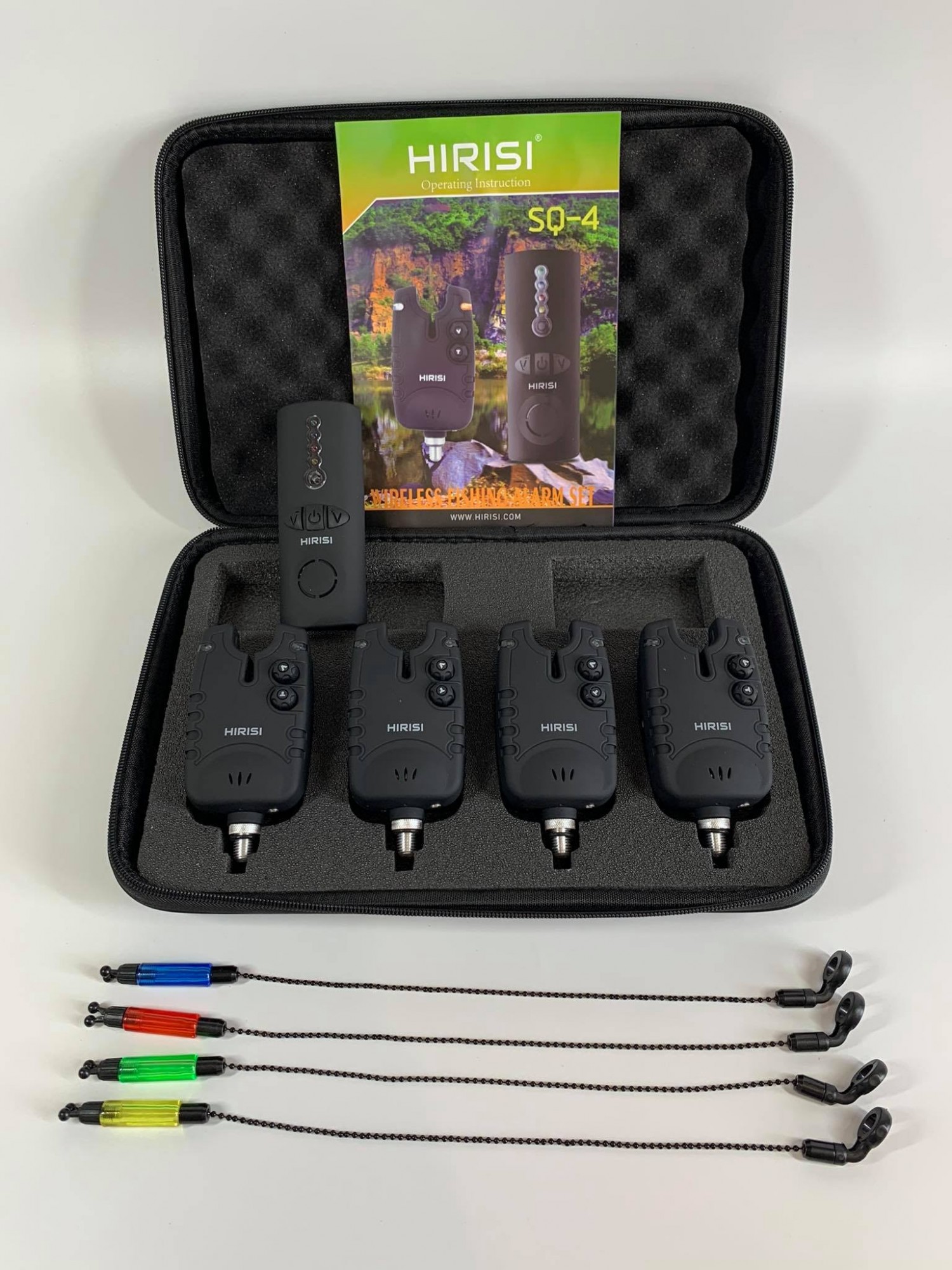 Коропові сигналізатори клювання з свінгерами Hirisi набір 4+1 – фото ...