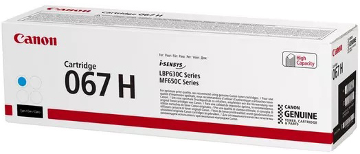 Картридж Canon 067H MF651Cw/MF655Cdw/MF657Cdw/LBP631Cw/LBP633Cdw Cyan ...