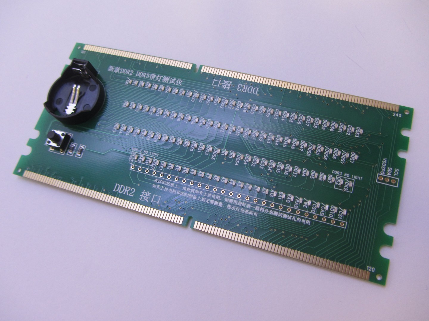 Сокет тестер оперативной памяти DDR2 и DDR3 для ПК. Диагностика гнезда ...