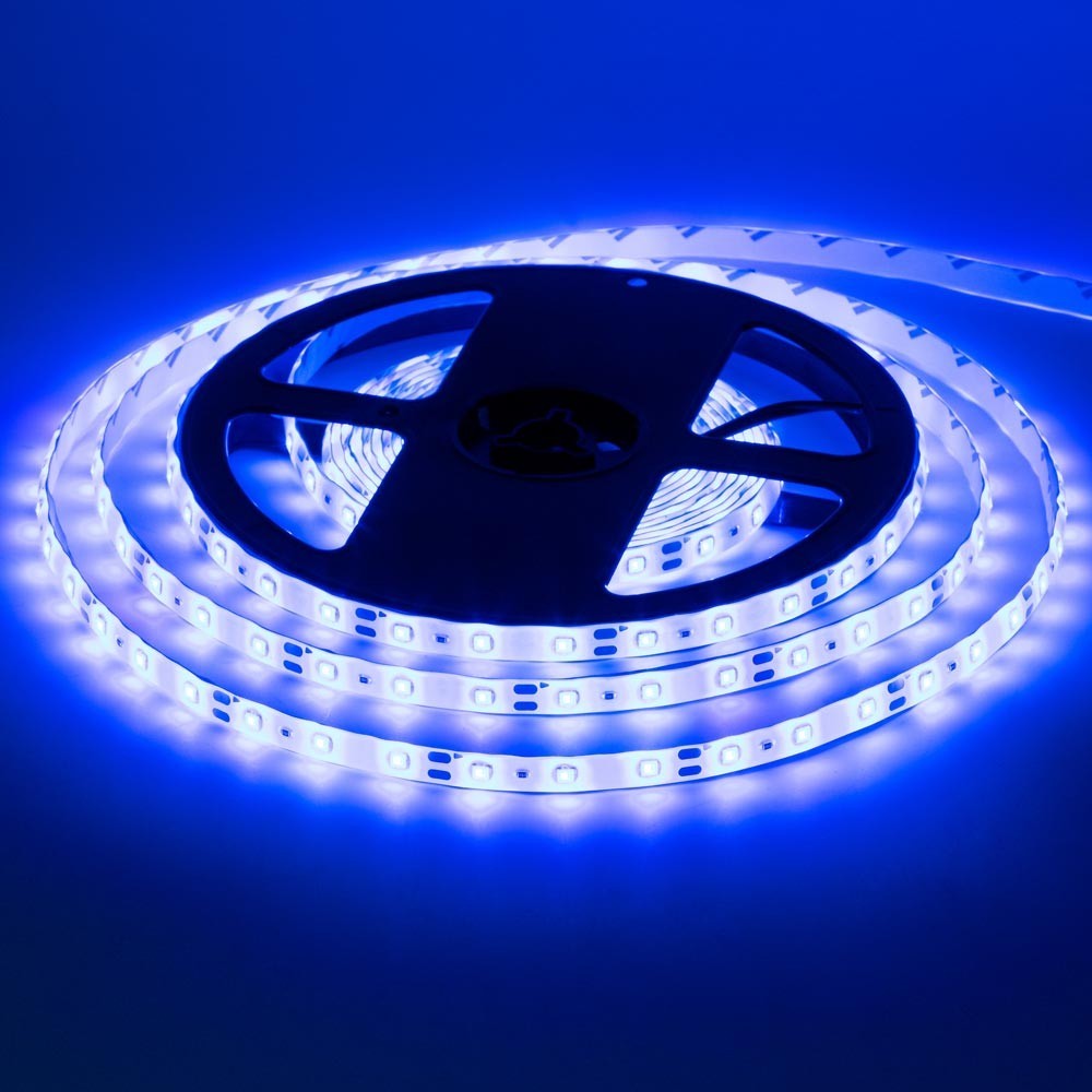 Светодиодная лента 12В Mtk 300b F 3528 12 Smd 2835 60 Led M Ip65 Синий