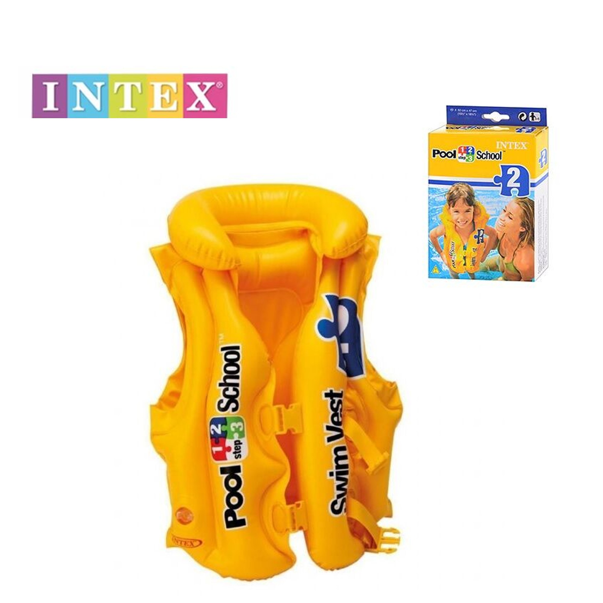 Детский надувной спасательный жилет Intex 58660. Размером 49х46см от 3 ...