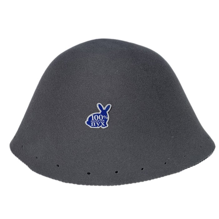 Шапка для бани и сауны хуст HUSST кролячий пух класс premium (темно ...