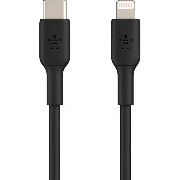 Кабель Belkin PVC USB-C - Lightning 1м Black (CAA003BT1MBK) – фото ...