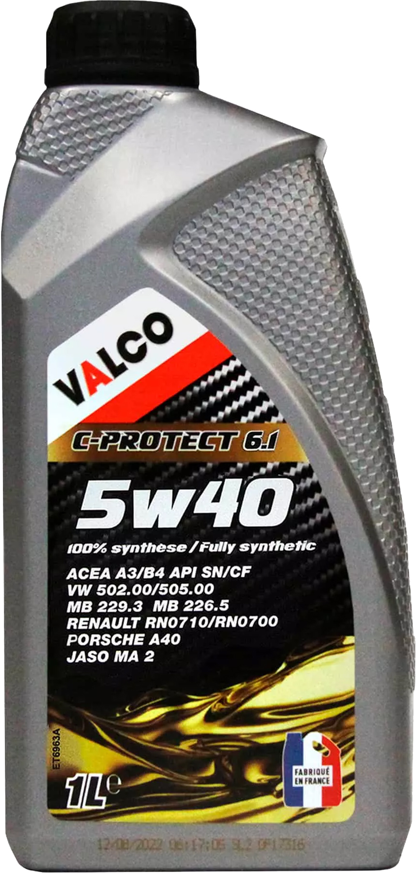 Моторна олива VALCO C-Protect 6.1 5W-40 1 л (1248888) – фото, відгуки ...