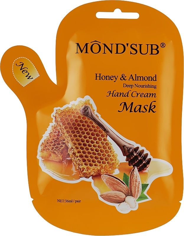 Увлажняющая маска для рук с экстрактом меда и миндаля - Mond'Sub Hand ...