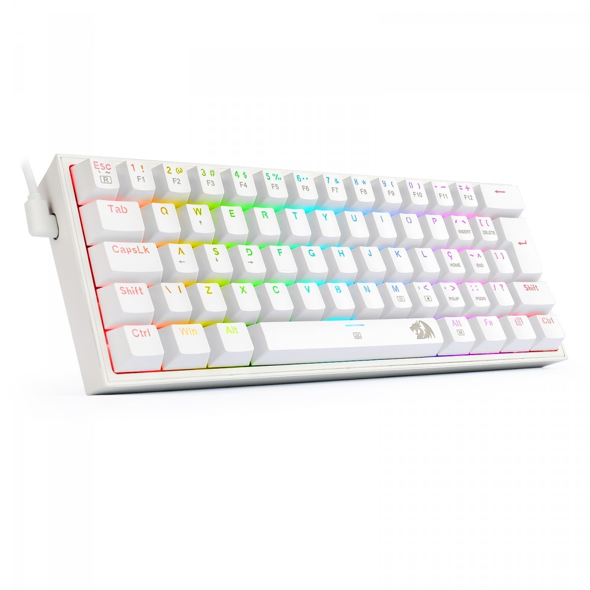 Клавиатура проводная Redragon K617 FIZZ / White RGB 60% – фото, отзывы ...
