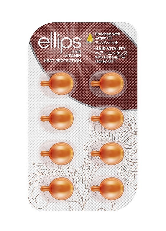 Витамины для волос Ellips "Здоровье волос" с женьшенем и медом With ...