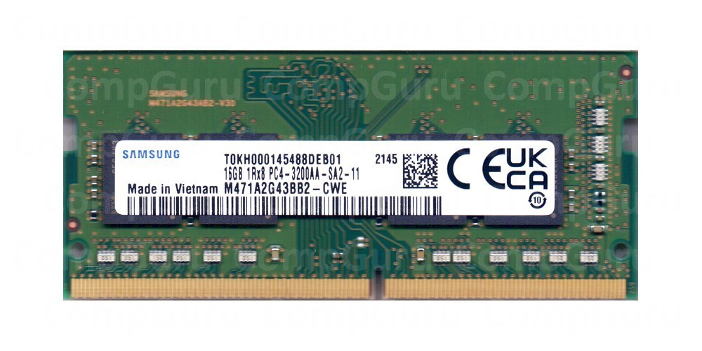 Ноутбучная оперативная память Samsung DDR4 16GB 3200MHz SO-DIMM 1Rx8 ...