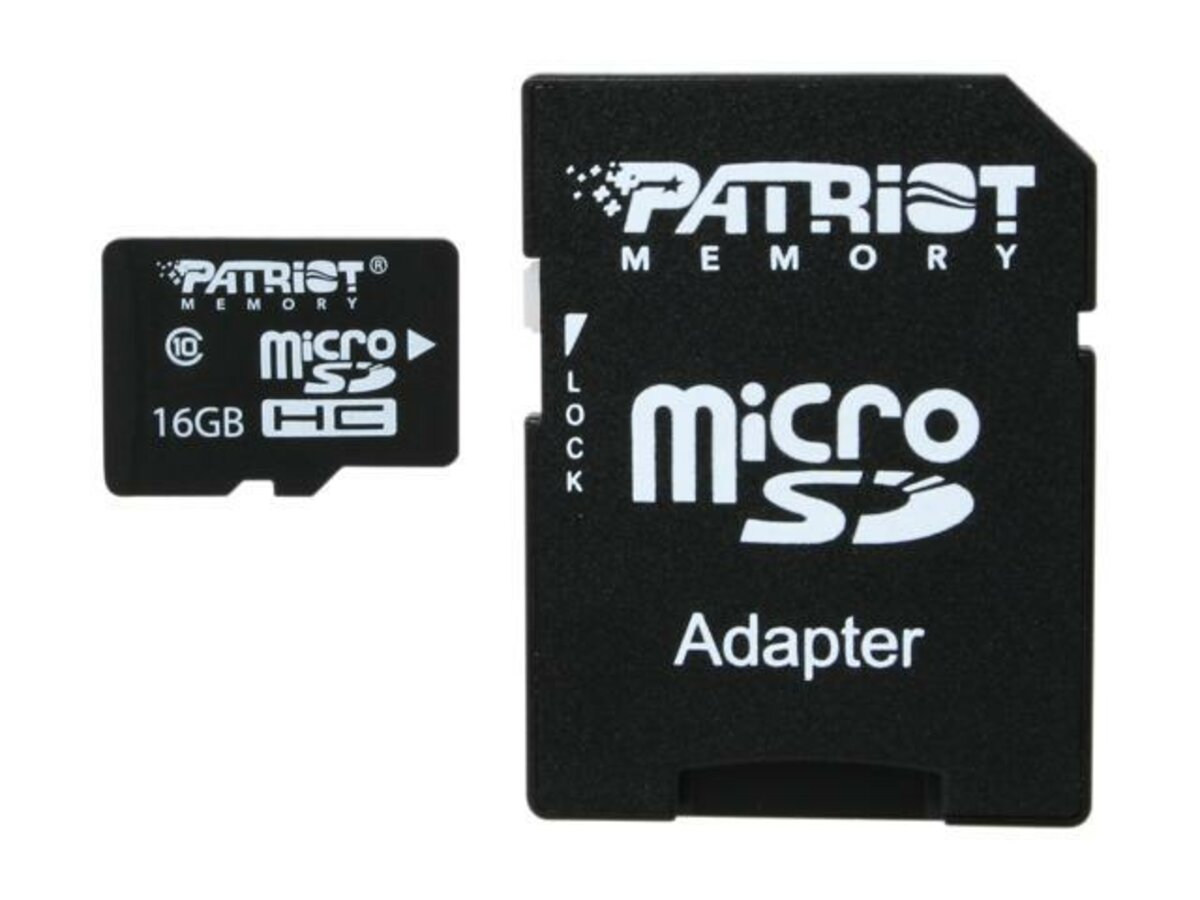 Карта памяти microSDHC (UHS-1) Patriot LX Series 16Gb class 10 (adapter ...