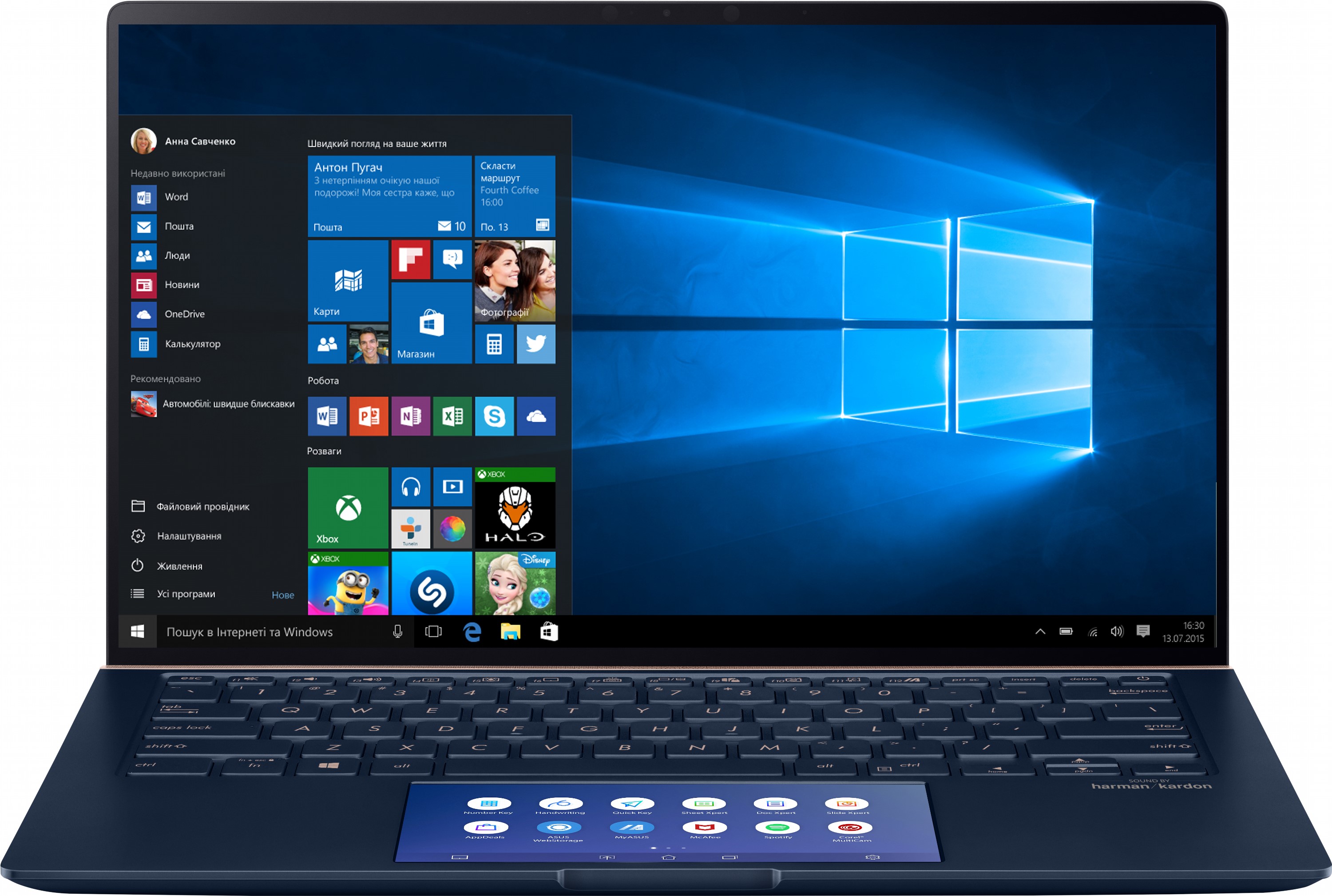 Ноутбук ASUS ZenBook UX434FQ-A5037T (90NB0RM5-M00490) Royal Blue – фото ...