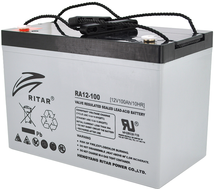 Аккумуляторная батарея Ritar RA12-100S Gray Case 12V 100Ah AGM (YT16282) – фото, отзывы ...