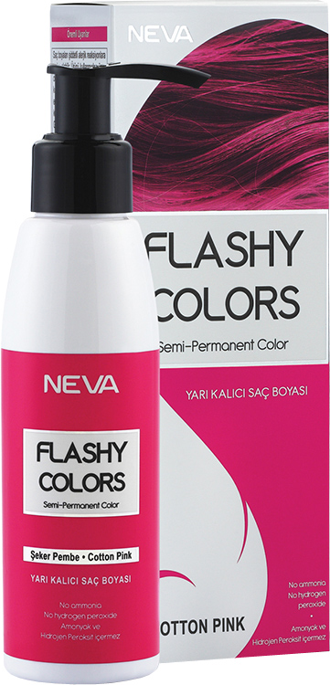Тонирующая маска для волос Neva Flashy Colours Cotton Pink Розовый ...