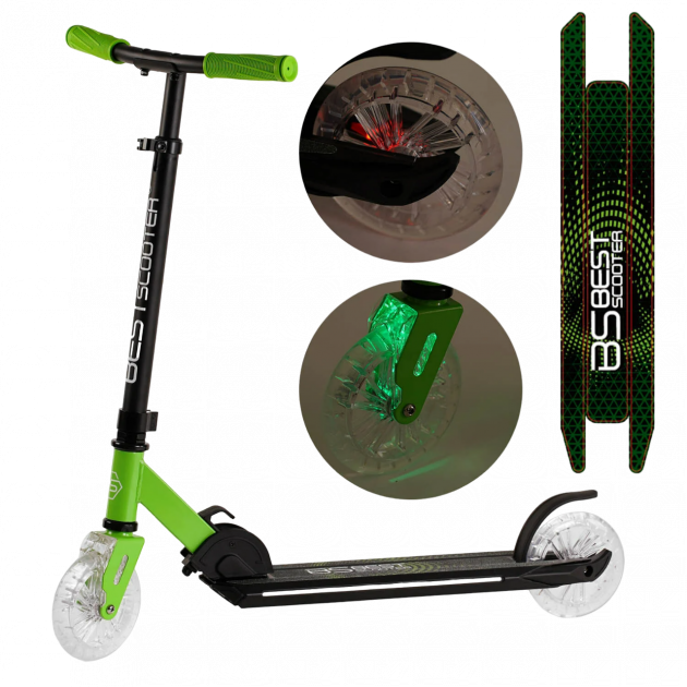 Самокат двоколісний "Best Scooter" J-1702 (2) колеса PU, d переднього ...