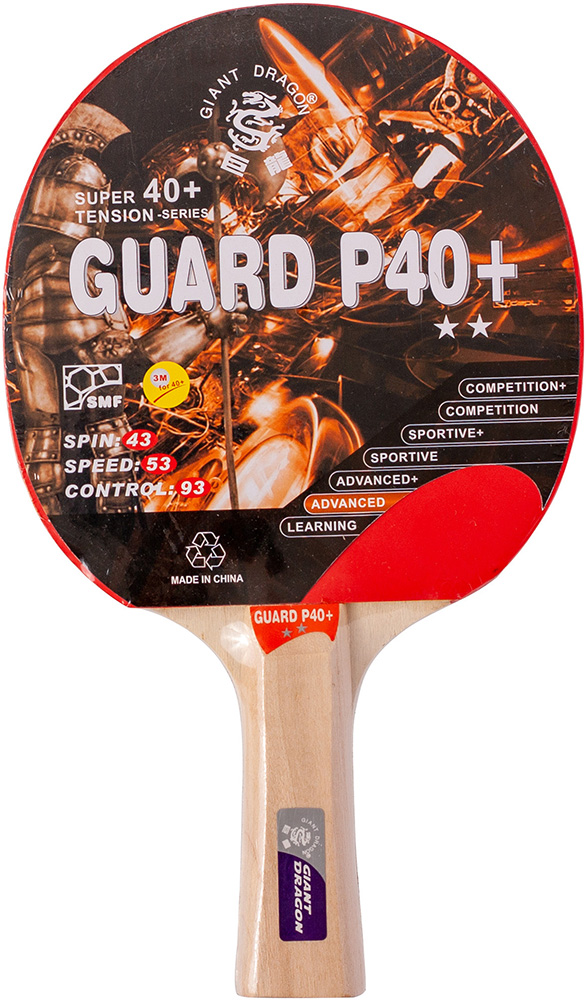 Ракетка для настольного тенниса Giant Dragon GD Guard ST12201P40+ 2 ...