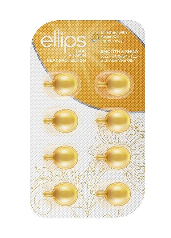 Вітаміни для волосся Ellips "Розкішне сяйво" з олією алоє вера Hair Vitamin Smooth & Shiny With ...