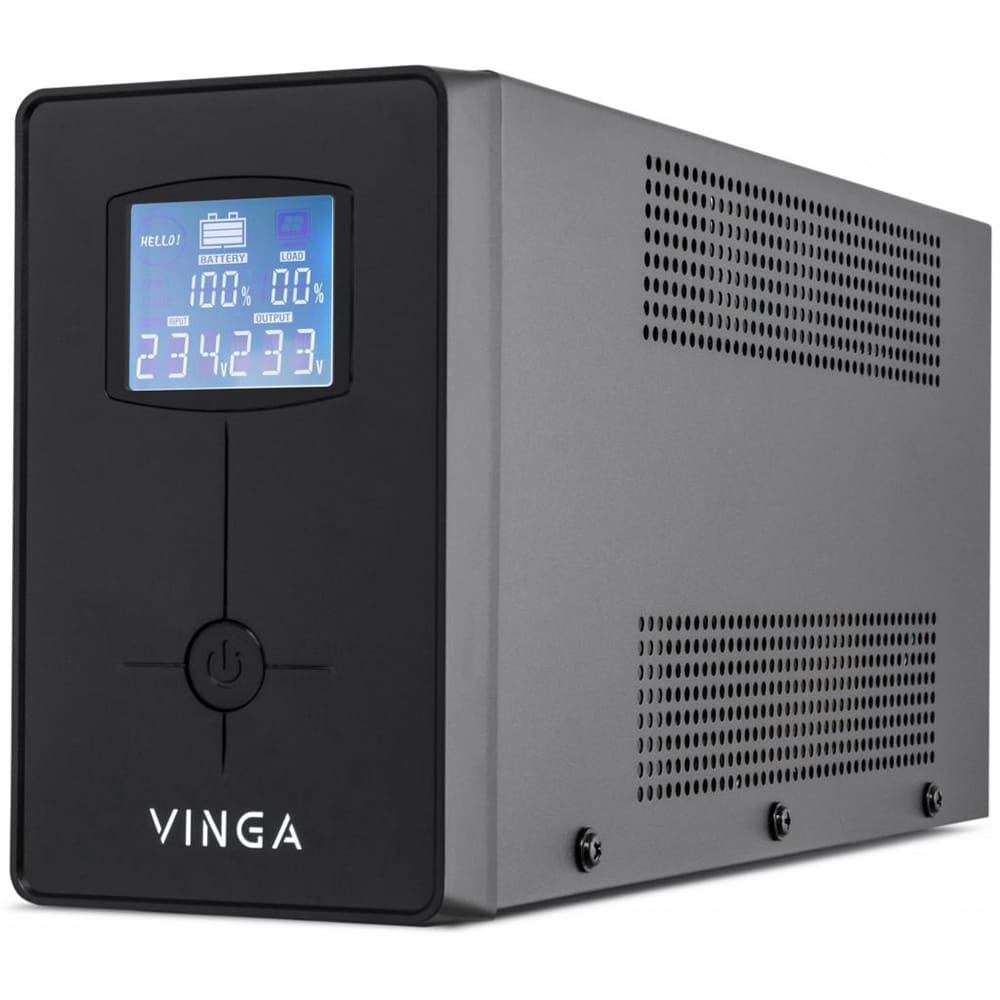 Источник бесперебойного питания Vinga VPC-1200MU 1200ВА / 720 Вт с LCD ...