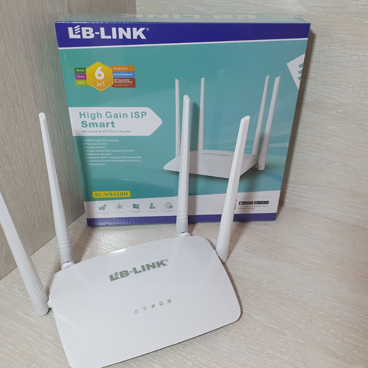Wi-Fi роутер LB-Link BL-WR450H 2,4GHz 300Mbps двухдиапазонный – фото ...