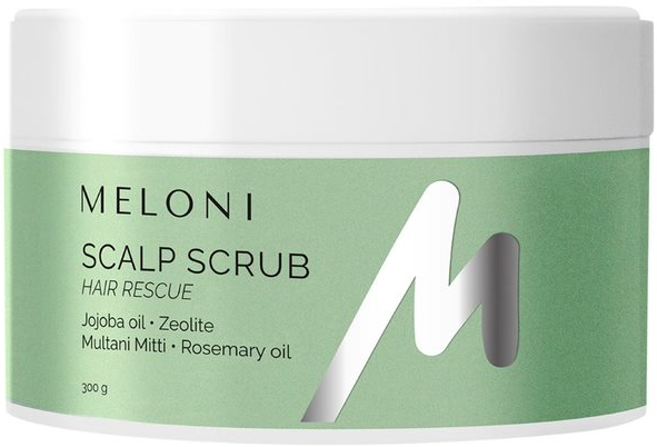 Скраб для кожи головы Meloni Scalp scrub hair rescue с маслом жожоба и ...