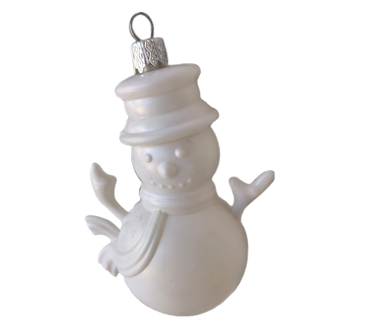 Пластикова іграшка на ялинку Сніговичок новий заготівля для декору під фарбування для