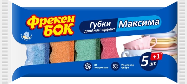 Губки кухонні Фрекен БОК Максима 5+1 шт от продавца: АКАНІЯ – в ...
