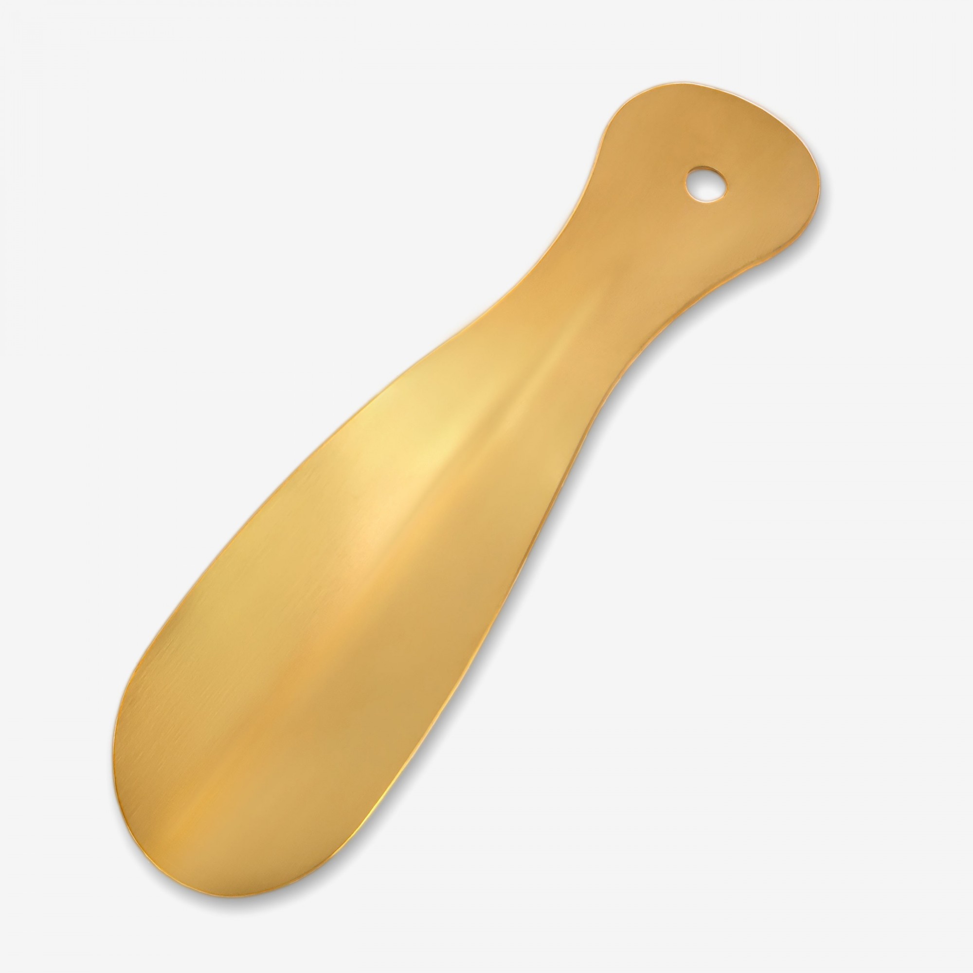 Металева лопатка / ріжок / ложка для взуття (золотого кольору, 19 см ...