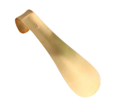 Металева лопатка / ріжок / ложка для взуття золотого кольору, 15 см ...