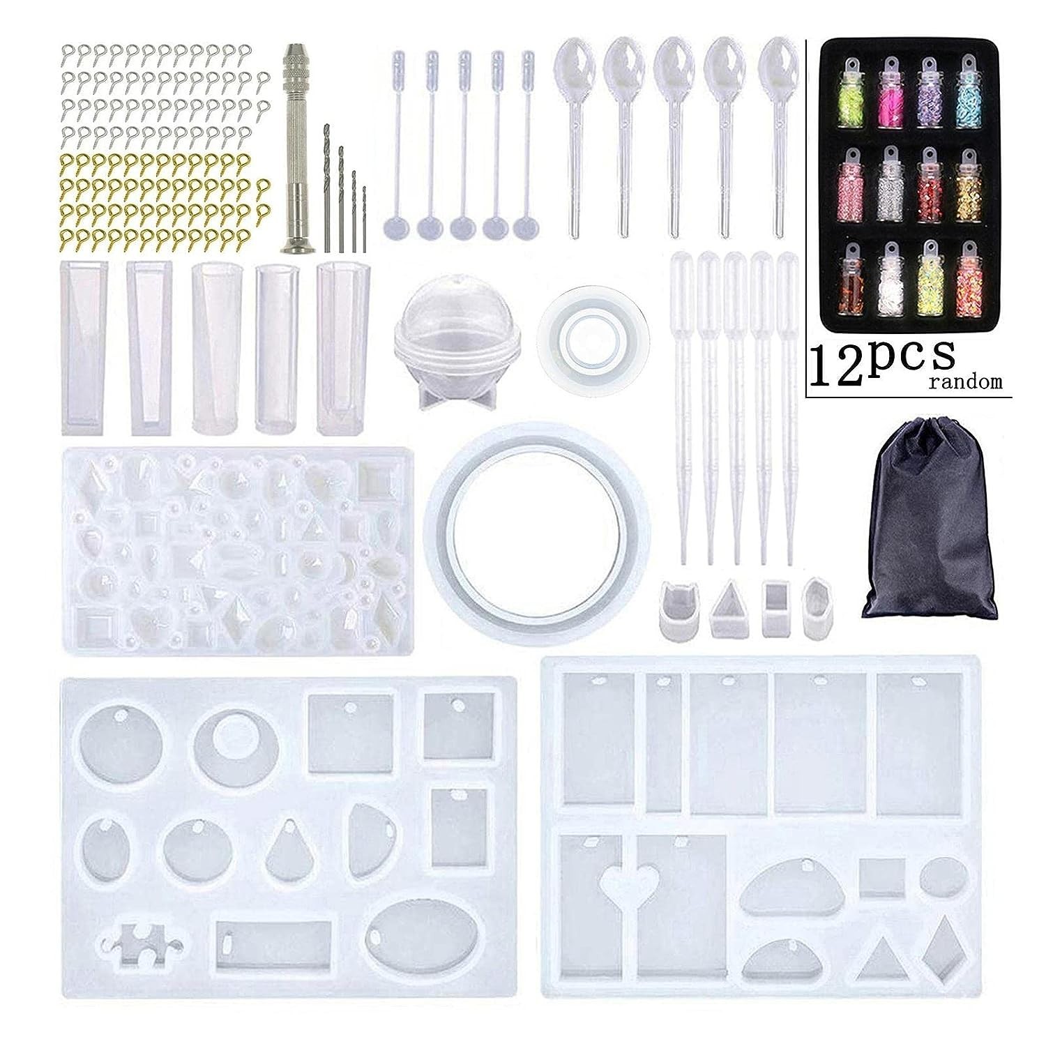 Набор для создания украшений из эпоксидный смолы 148 предметов – фото ...