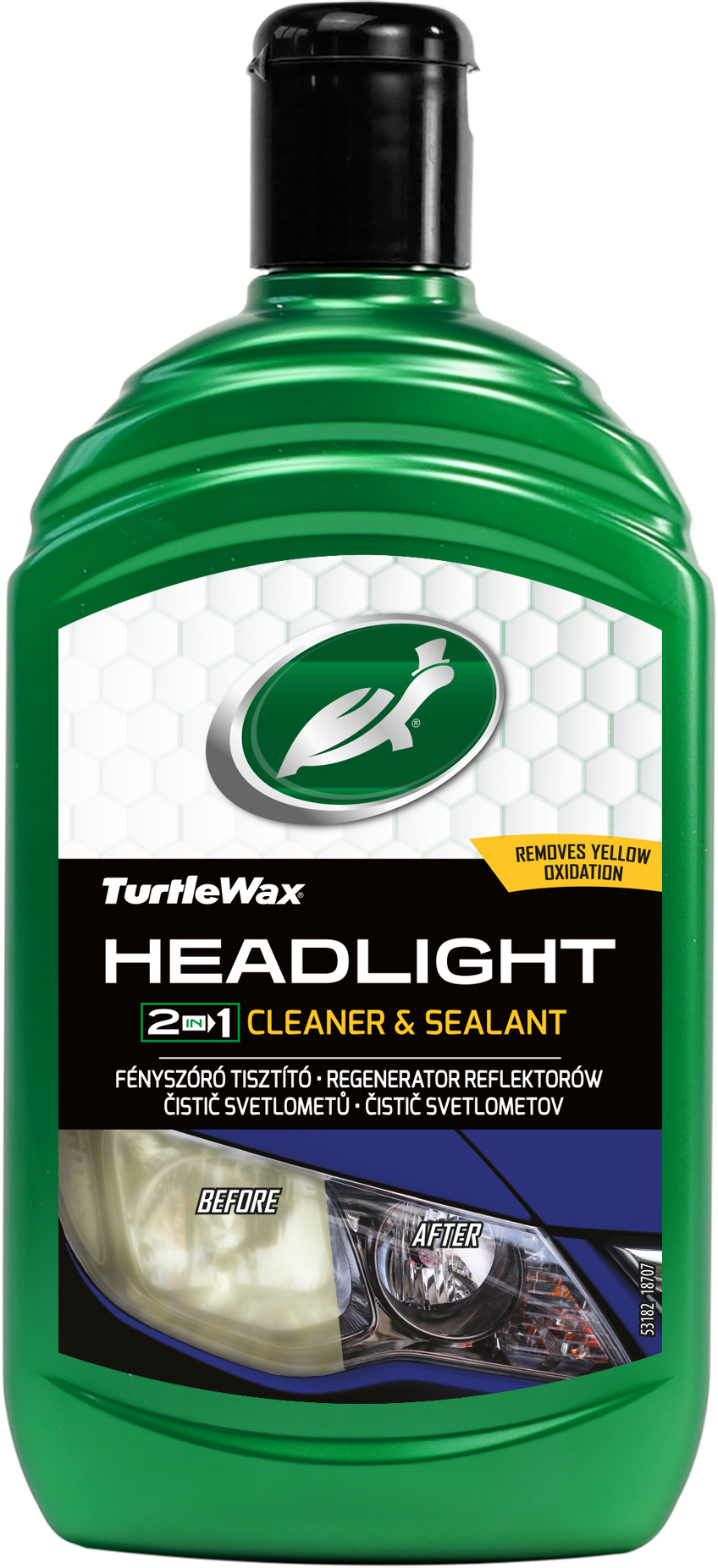 Полироль-реставратор для фар 2 в 1 Turtle Wax Headlight Restorer 300 мл ...
