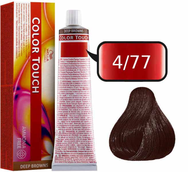 Краска для волос Wella Professionals Color Touch Deep Browns 4/77 60 мл ...