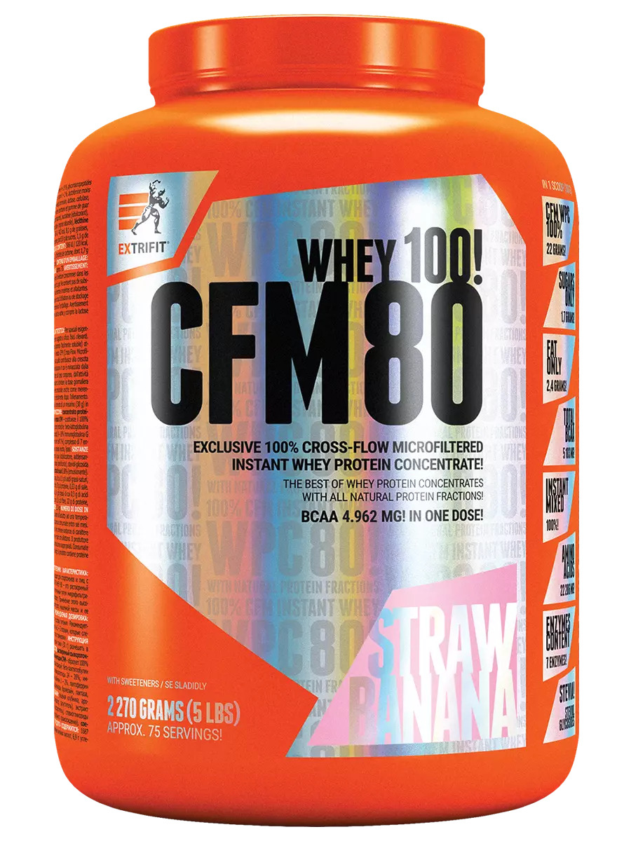 Протеин Extrifit CFM Instant Whey 80 2270 g (Strawberry Banana) – фото ...